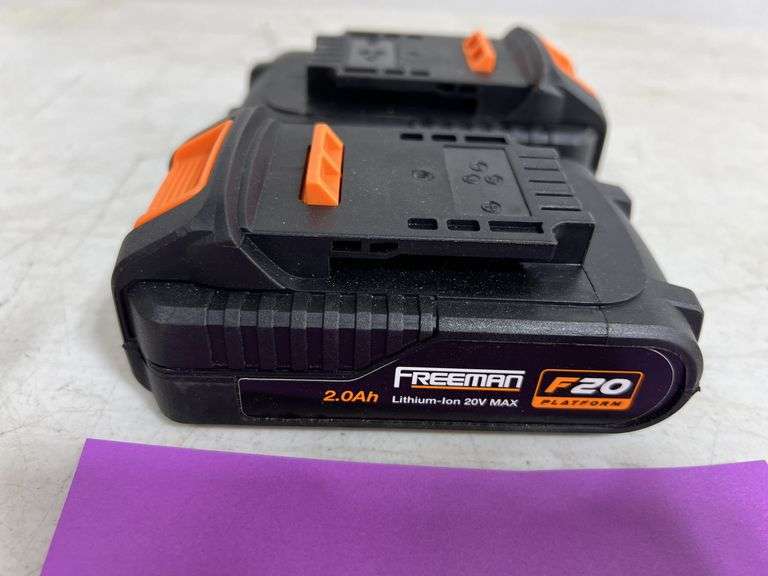 (2) FREEMAN 20V LITHIUM BATTERIES - Earl's Auction Company