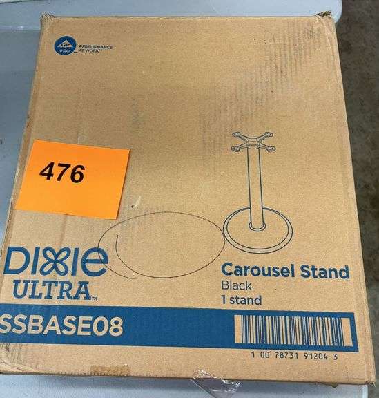 DIXIE CAROUSEL STAND IN BOX - BLACK - Earl's Auction Company