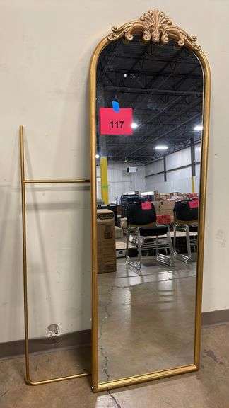 AZALEA PARK FILIGREE EASEL MIRROR - GOLD - Earl's Auction Company
