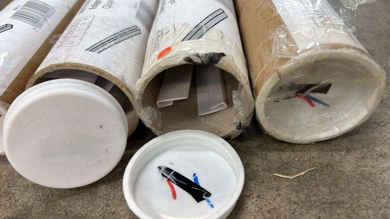 (4) TUBES OF INNOVERA INTERLOCKING EDGE PROFILES (2 PER TUBE) - WHITE ...