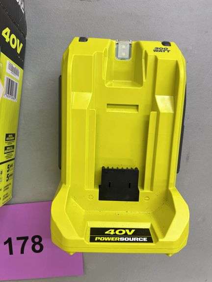 RYOBI 40V POWER SOURCE W/ BOX - Earl's Auction Company