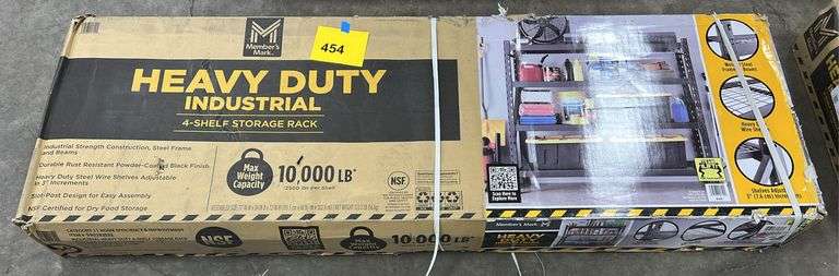 HEAVY DUTY 4 SHELF STORAGE RACK IN BOX - Earl's Auction Company