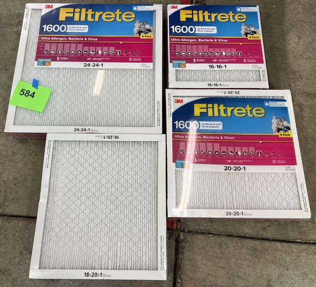 (4) PACKS OF FILTRETE AIR FILTERS - Earl's Auction Company