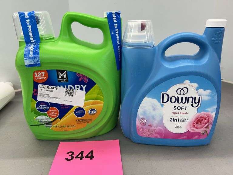 2PC LAUNDRY LOT - DETERGENT & SOFTENER - Earl's Auction Company