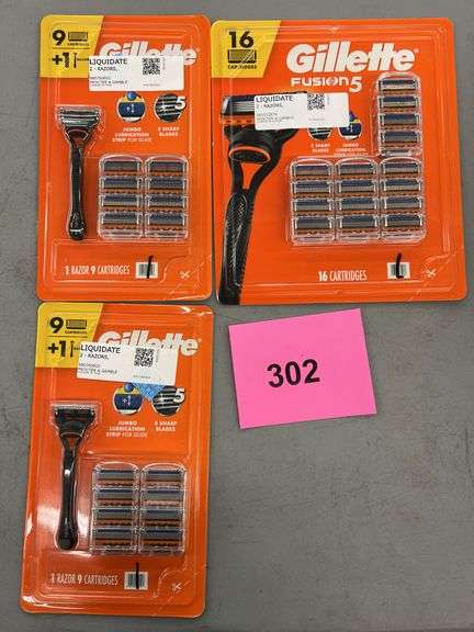 (3) PACKS OF GILLETTE RAZOR CARTRIDGES - Earl's Auction Company