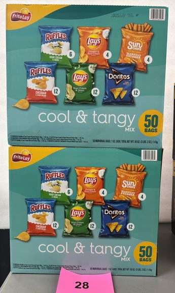 (2) BOXES OF FRITO LAYS CHIPS (50 BAGS PER BOX) - Earl's Auction Company