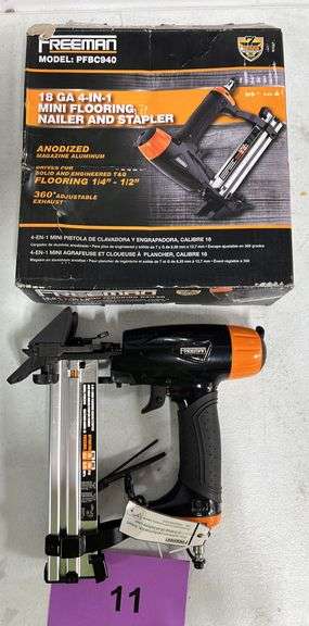 FREEMAN 18 GA 4 IN 1 MINI FLOORING NAILER & STAPLER W/ BOX - Earl's ...