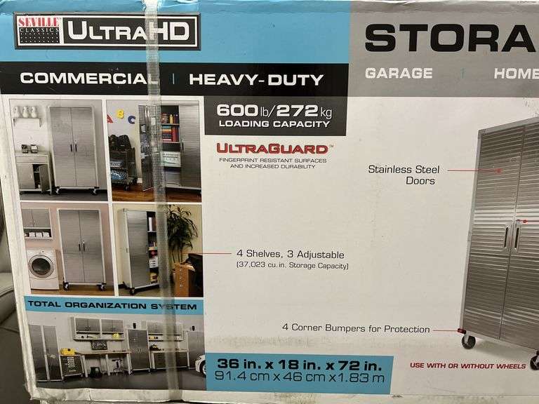 SEVILLE CLASSICS STORAGE CABINET IN BOX - Earl's Auction Company