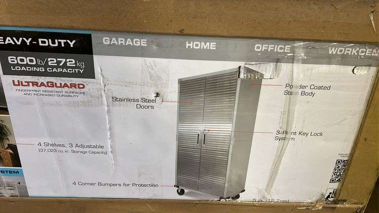 SEVILLE CLASSICS STORAGE CABINET IN BOX - Earl's Auction Company