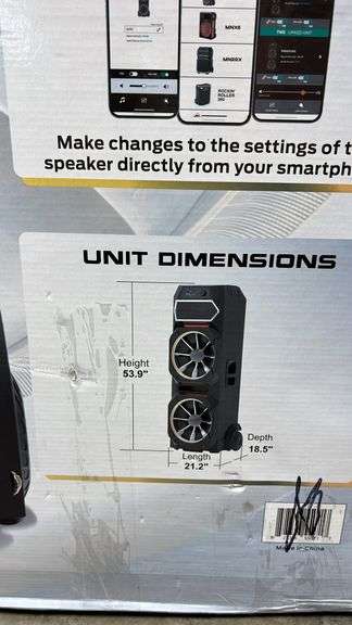 MONSTER GI30 HIGH POWER SPEAKER IN BOX - Earl's Auction Company