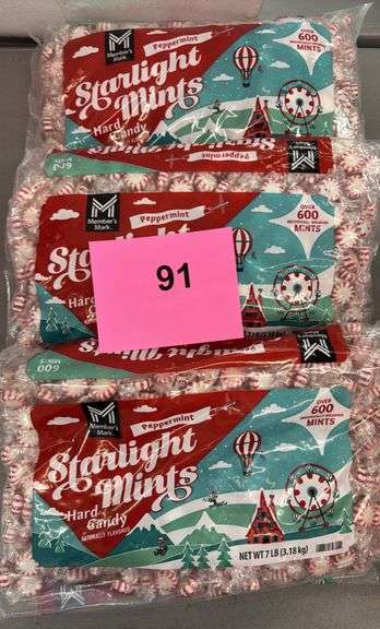 (3) BAGS OF STARLIGHT MINTS - Earl's Auction Company