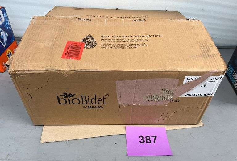 BEMIS BIOBIDET IN BOX - WHITE - Earl's Auction Company
