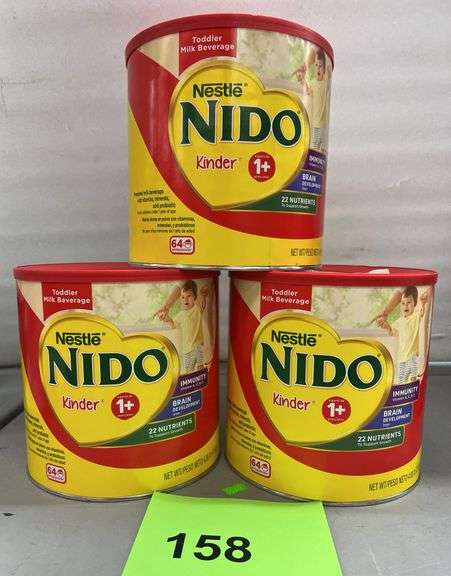 (3) CANS OF NESTLE NIDO MILK DRINK - Earl's Auction Company