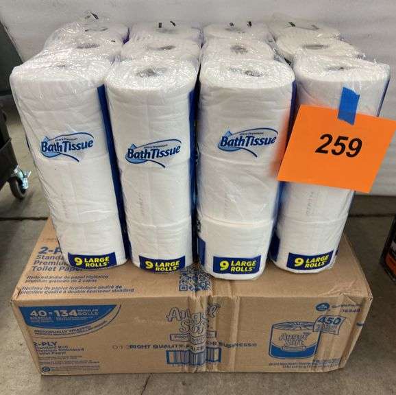 BOX OF TOILET PAPER & (4) PACKS - Earl's Auction Company
