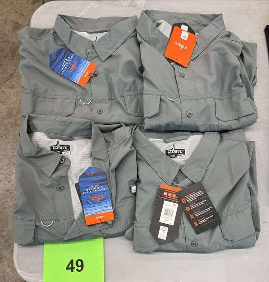 (4) MENS HABIT COASTAL VILLA RIVER SHIRTS - SIZE 3XL - Earl's Auction ...