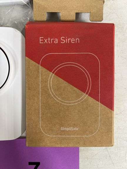 SIMPLISAFE KEYPAD & EXTRA SIREN W/ BOXES - Earl's Auction Company