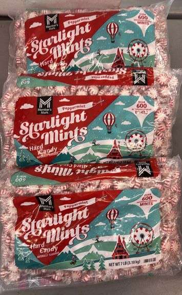 (3) BAGS OF STARLIGHT MINTS - Earl's Auction Company
