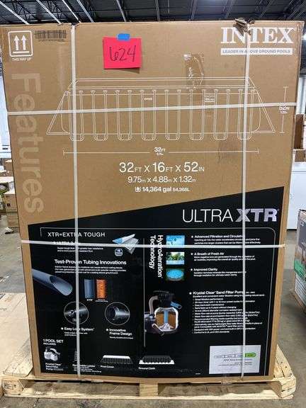 INTEX ULTRA XTR 32FTX16FT POOL SET IN BOX - Earl's Auction Company