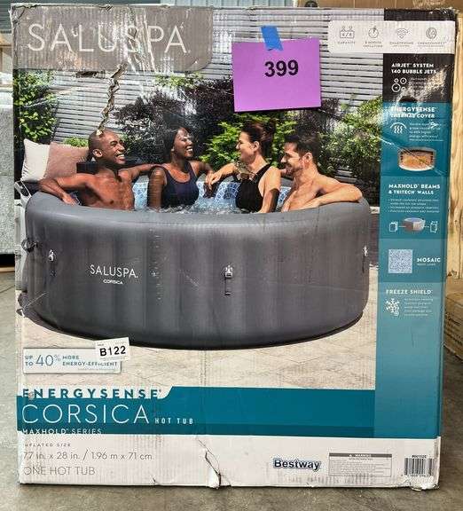 SALUSPA CORSICA HOT TUB IN BOX - Earl's Auction Company