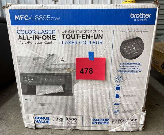 BROTHER COLOR LASER ALL IN ONE MULTI FUNCTION CENTER IN BOX - Earl's ...