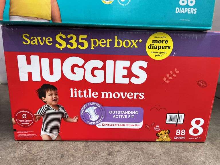 (2) BOXES OF DIAPERS - SIZE 8 - Earl's Auction Company