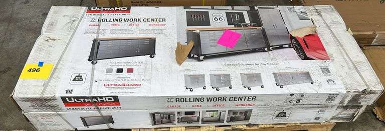 SEVILLE CLASSICS 77" ROLLING WORK CENTER IN BOXES - Earl's Auction Company