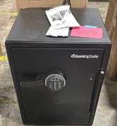 SENTRY SAFE W/ FACTORY COMBO - BLACK - Earl's Auction Company
