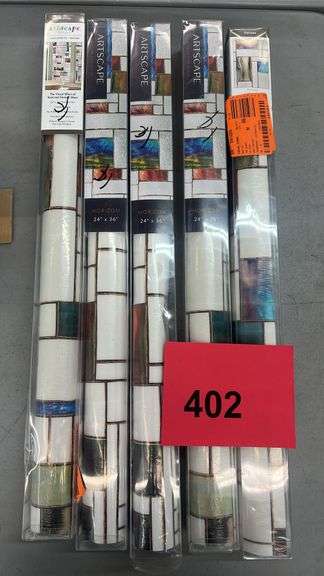 (4) ARTSCAPE WINDOW FILM DESIGNS IN BOXES - HORIZON - Earl's Auction Company