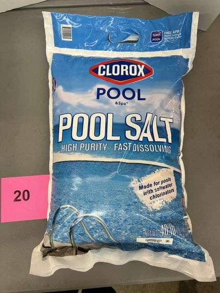 40LB BAG OF CLOROX POOL SALT - Earl's Auction Company