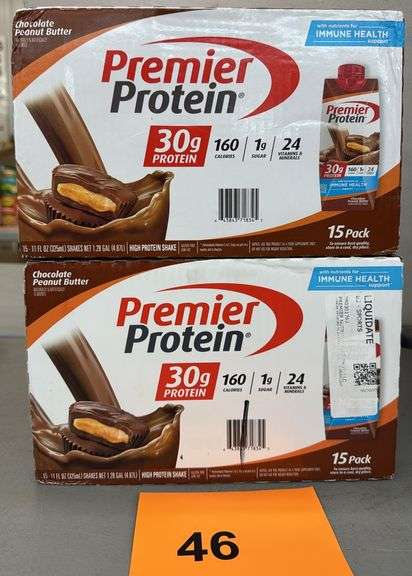 (2) BOXES OF PREMIER PROTEIN SHAKES - Earl's Auction Company