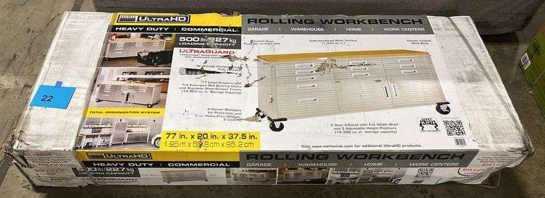 SEVILLE CLASSICS ROLLING WORKBENCH IN BOXES - Earl's Auction Company