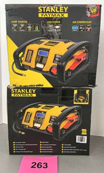 (2) STANLEY FATMAX POWER STATIONS IN BOXES - Earl's Auction Company