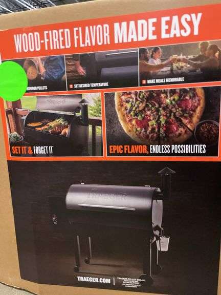 TRAEGER RENEGADE WOOD FIRED GRILL IN BOX - Earl's Auction Company