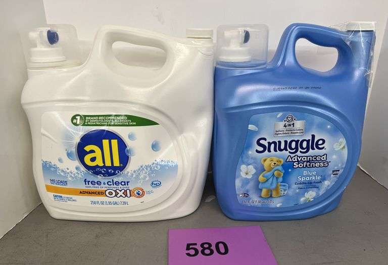 2PC LAUNDRY LOT - ALL & SNUGGLE - Earl's Auction Company