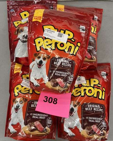 (5) BAGS OF PUP PERONI DOG TREATS - Earl's Auction Company