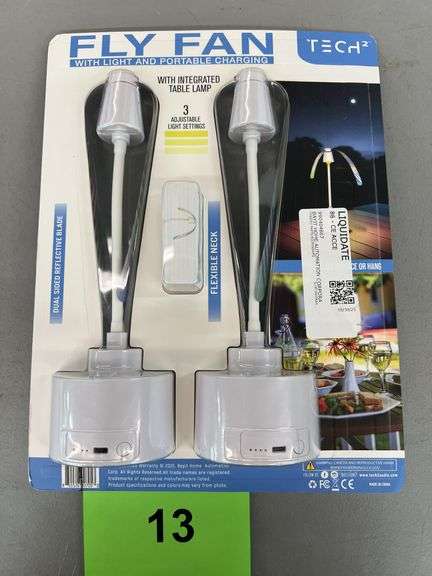 (2) FLY FANS W/ LIGHTS - Earl's Auction Company