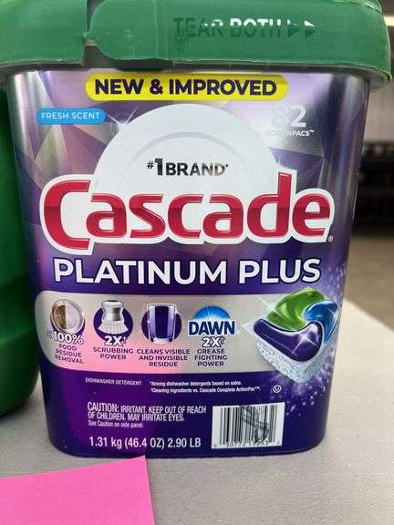 2PC CASCADE DISH DETERGENT LOT - LIQUID & TABS - Earl's Auction Company