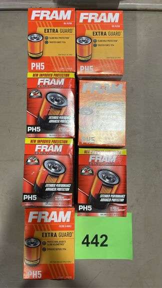 (7) FRAM EXTRA GUARD OIL FILTERS IN BOXES - Earl's Auction Company
