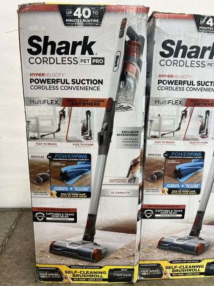 AS IS - (2) SHARK CORDLESS PET PRO VACUUMS IN BOXES - Earl's Auction ...