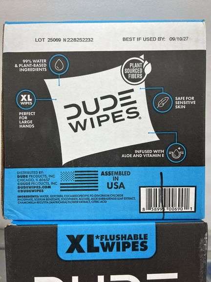 (2) BOXES OF DUDE WIPES - Earl's Auction Company