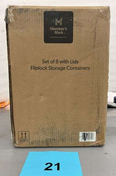 8PC FLIPLOCK STORAGE CONTAINERS SET IN BOX - Earl's Auction Company