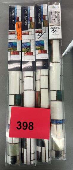 (4) ARTSCAPE WINDOW FILM DESIGNS IN BOXES - HORIZON - Earl's Auction Company