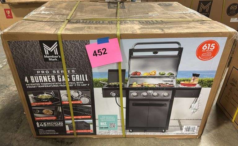 PRO SERIES 4-BURNER GAS GRILL IN BOX - Earl's Auction Company