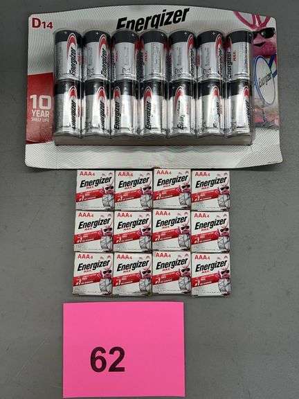 PACK OF ENERGIZER BATTERIES & (12) BOXES - Earl's Auction Company
