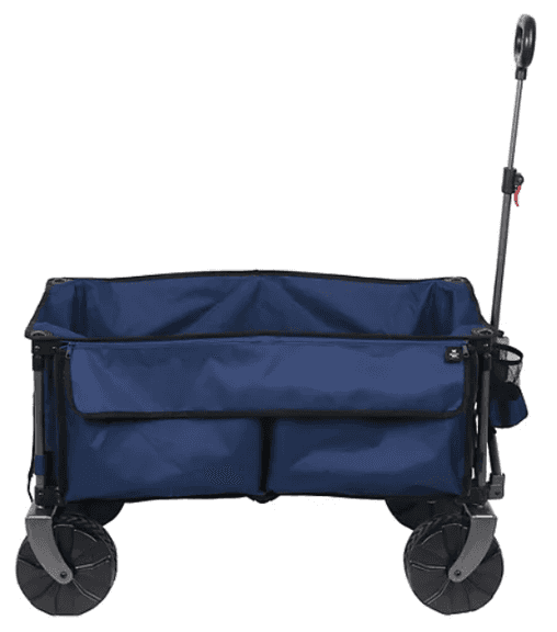 ALL TERRAIN FOLDING WAGON IN BOX - NAVY BLUE - Earl's Auction Company