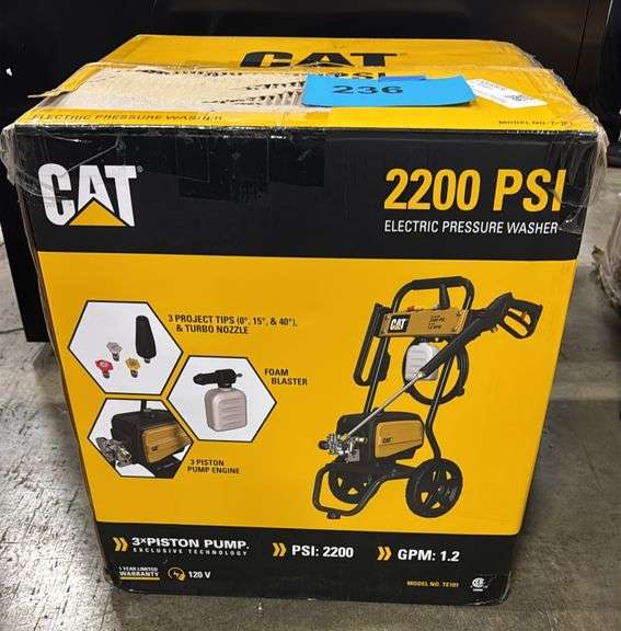 CAT ELECTRIC PRESSURE WASHER IN BOX - Earl's Auction Company