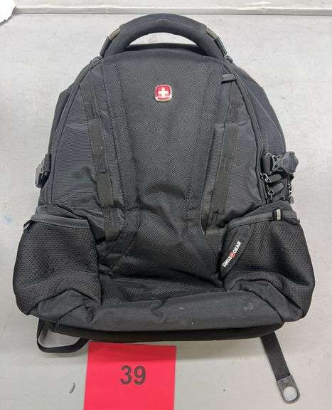 SWISS GEAR LAPTOP BACKPACK - BLACK - Earl's Auction Company