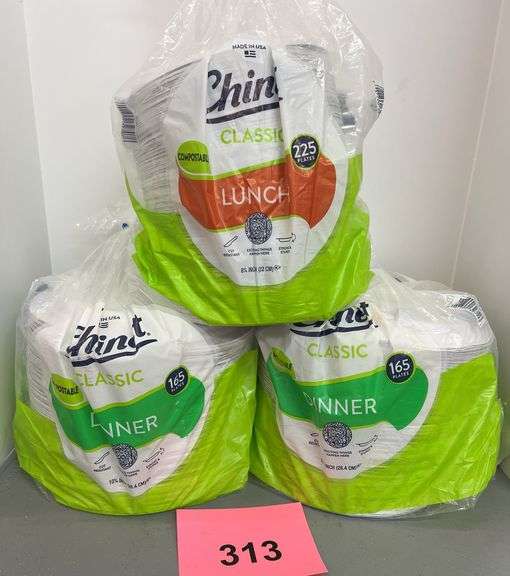 (3) PACKS OF CHINET PAPER PLATES - Earl's Auction Company