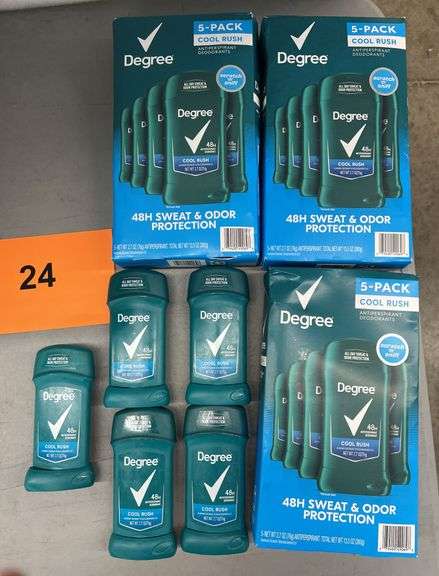 (3) BOXES OF DEGREE DEODORANT & (5) STICKS - Earl's Auction Company