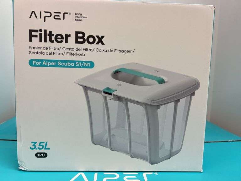 AS IS - AIPER CORDLESS ROBOTIC POOL CLEANER & FILTER BOX IN BOXES ...